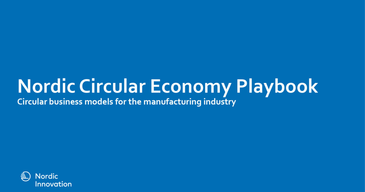 Nordic circular economy playbook for… | Nordic Circular Hotspot