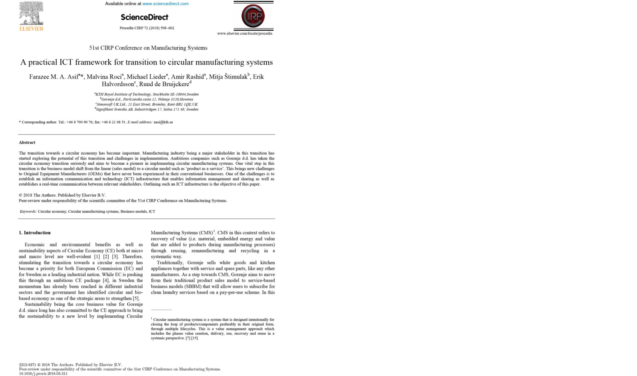 A practical ICT framework for transition to… | Nordic Circular Hotspot