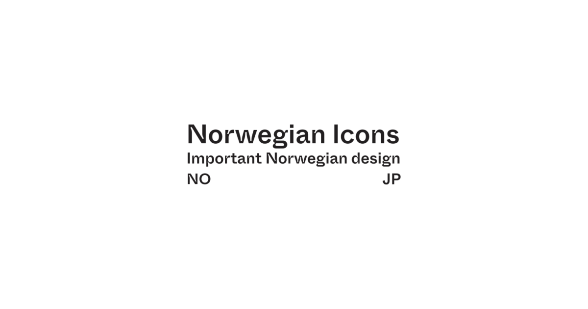 Norwegian Icons | Nordic Circular Hotspot